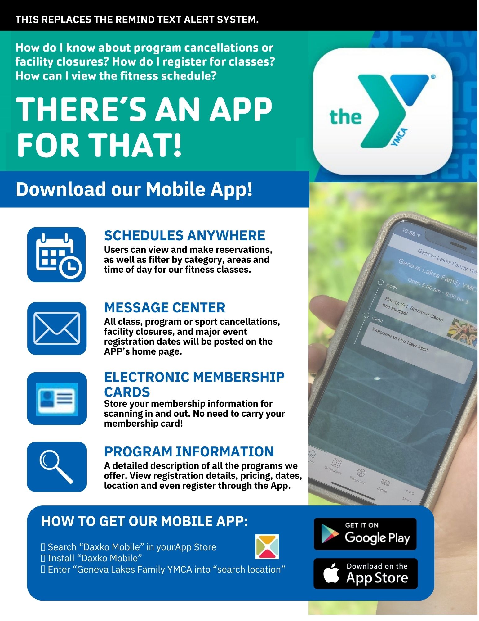 Mobile App - Geneva Lakes Family YMCA